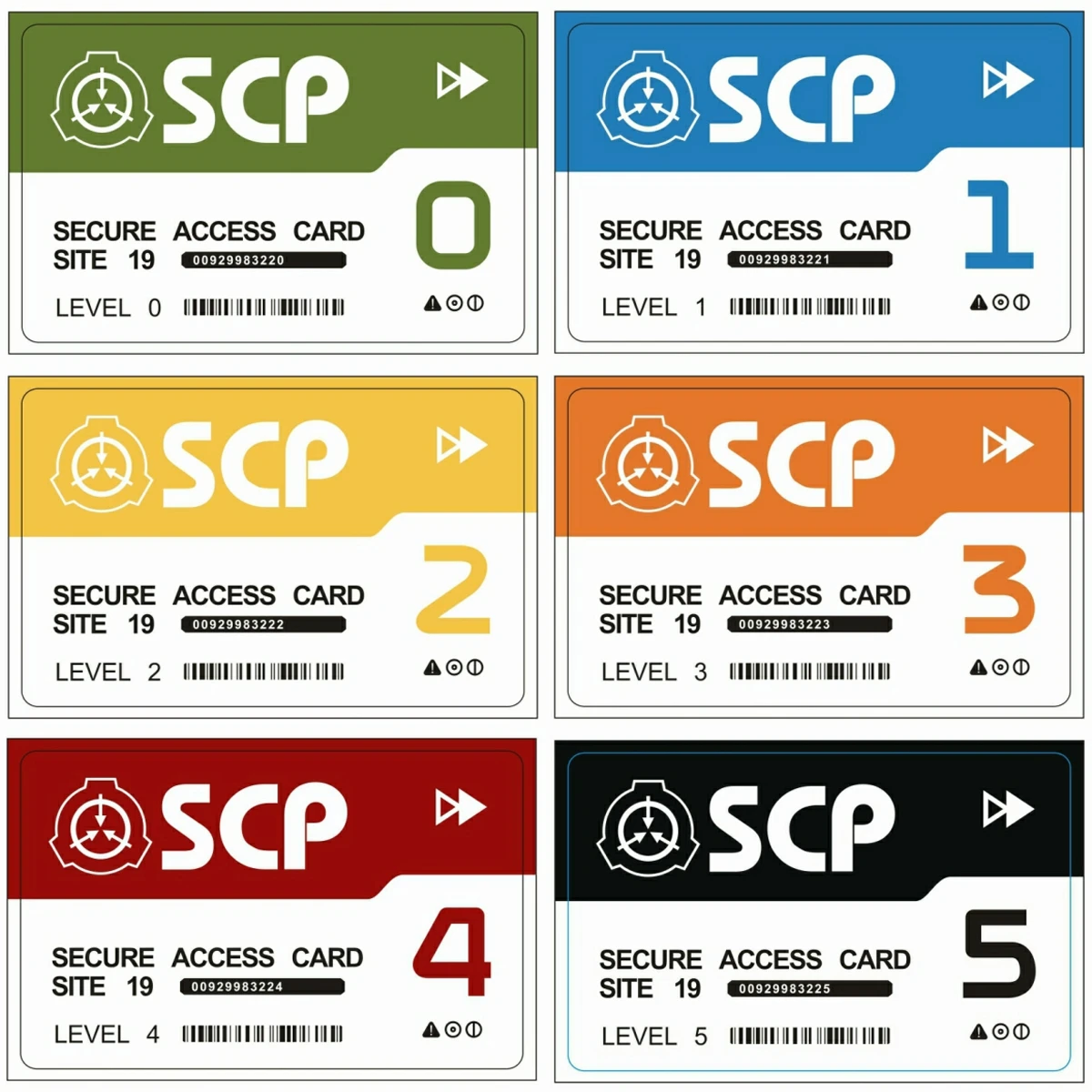 SCP-Foundation-Keycards-Carte-STIC-personnalis-e-Passe-lectronique-Jeux ...