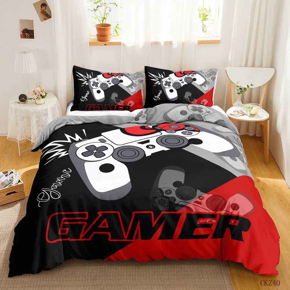Gamer-Bedding-Sets-for-Boy-Gamepad-Controller-Duvet-Cover-Set-King-Size ...