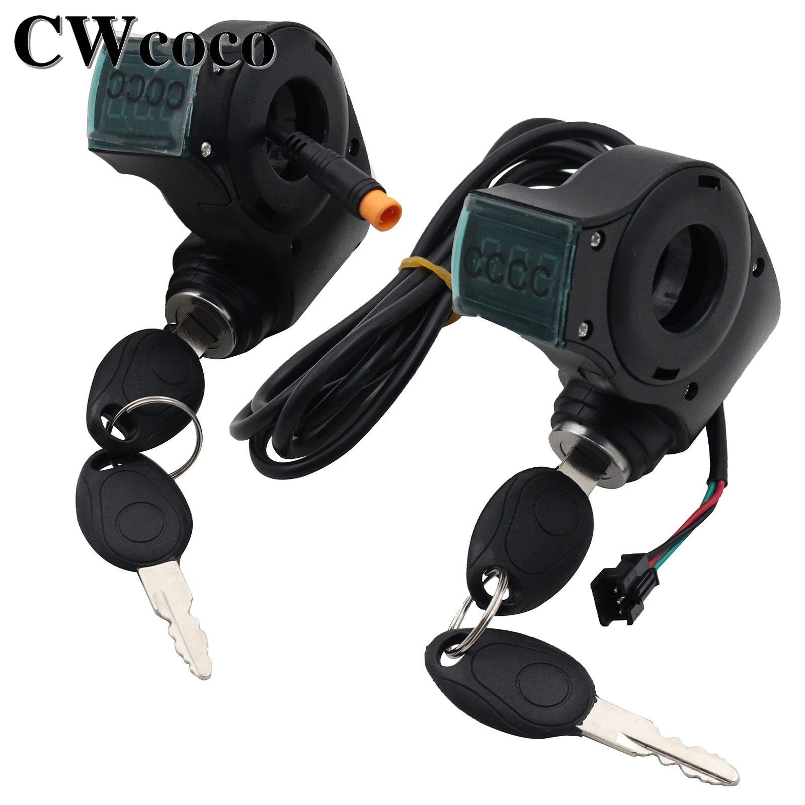 Electric-Bicycle-Thumb-Throttle-Voltmeter-Digital-Voltage-Display ...