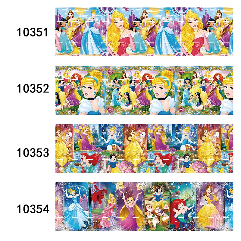 Diy Craft Webbing 25mm 38mm Snow White Cinderella Belle Printed Disney ...