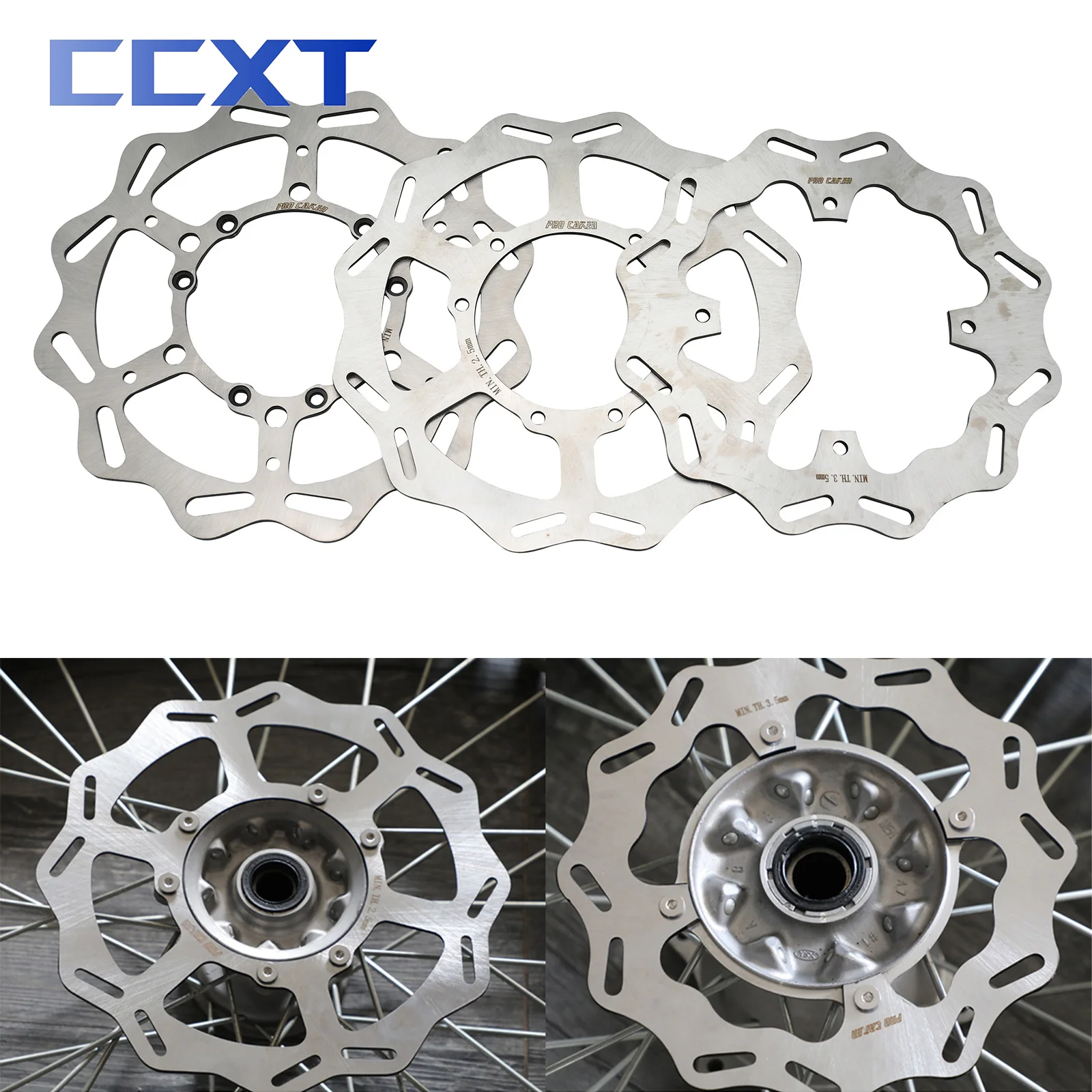 270mm-260mm-240mm-Front-Rear-Brake-Disc-Rotor-For-Honda-CRF250X-CRF450X ...