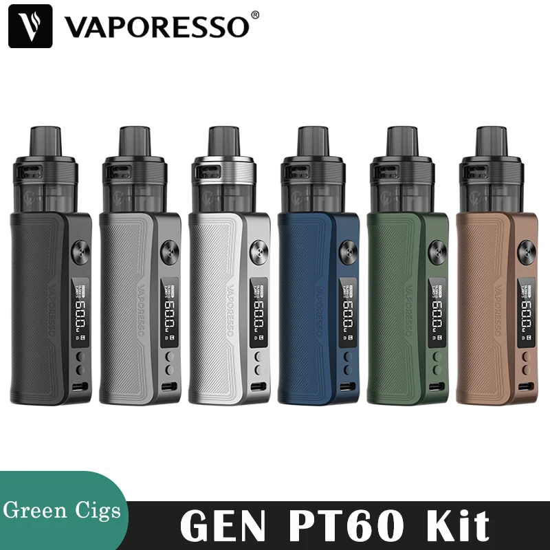 Original Vaporesso GEN PT60 Kit Vape 60W 2500mAh Battery 4.5ml X Tank ...
