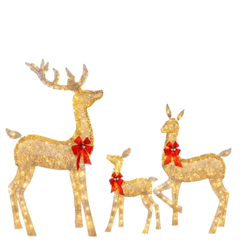 Light-Up Deer Holiday Decoration LED Christmas Light Reindeer Outdoor ...