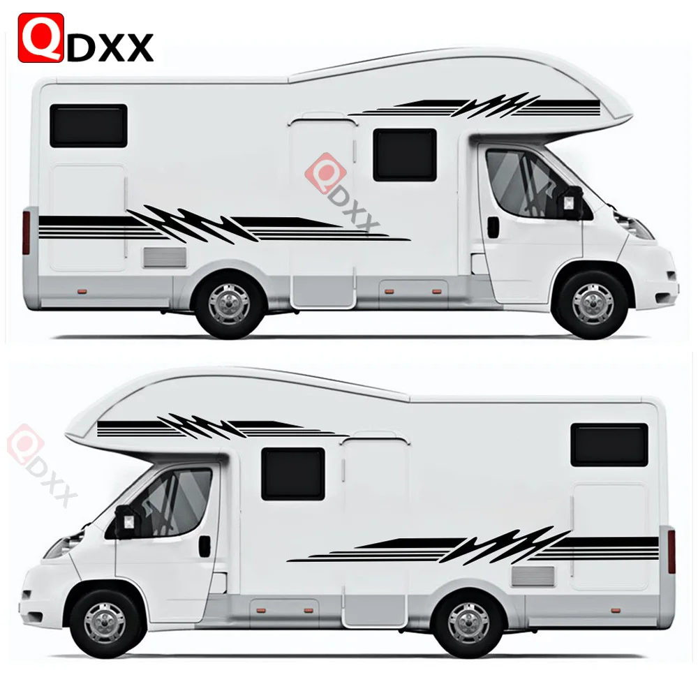 Car Stickers Stripes Graphics For Motorhome Horsebox Caravan RV Camper ...