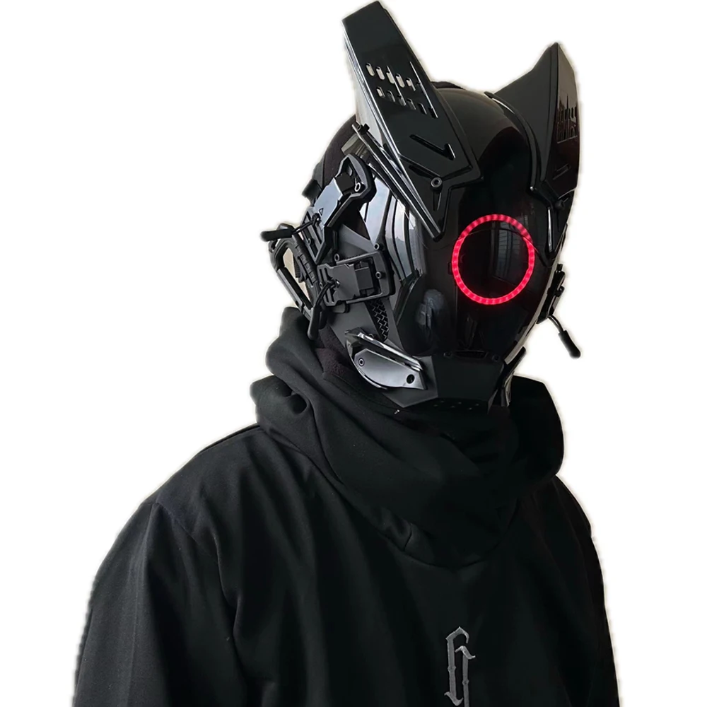 Cyberpunk-LED-Mask-Cosplay-Mask-for-Men-Women-Futuristic-Punk-Techwear ...
