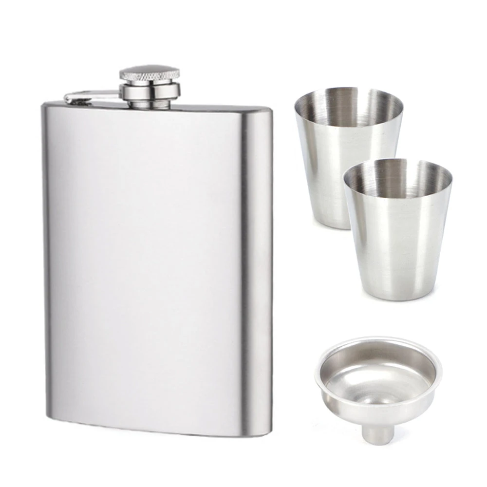 Frasco de Alcohol portátil de 8 onzas con embudo y tazas para almacenar ...