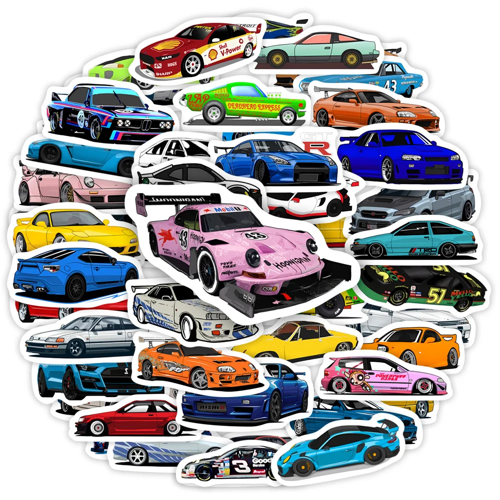 JDM-Racing-Car-Stickers-Supercar-Vintage-Sport-DIY-Toy-Gift-Decal ...