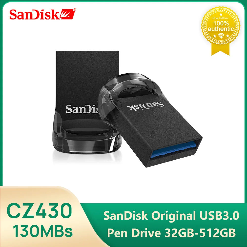 SanDisk-CZ430-USB3-0-Mini-Flash-Drive-Pendrive-130MBs-512G-256GB-128GB ...