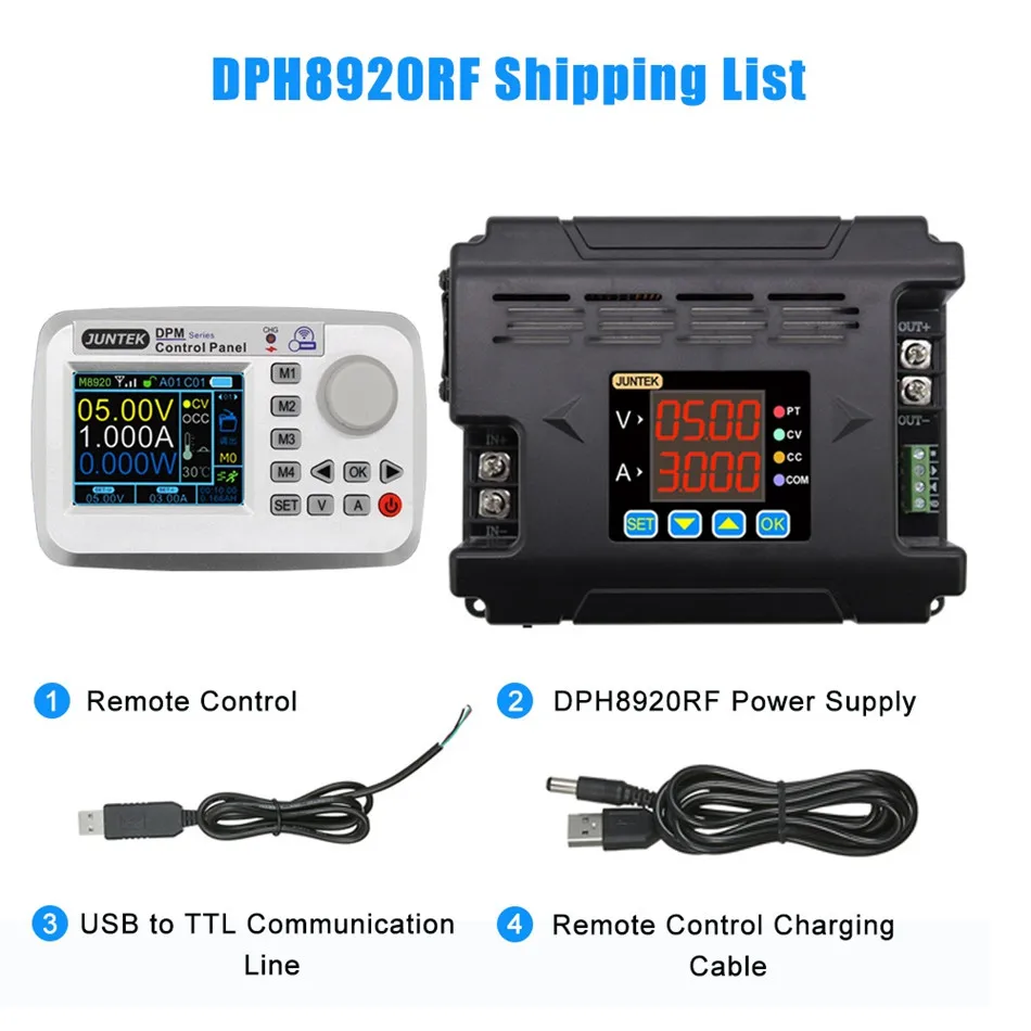 JUNTEK-DPH8920-RF-96V20A-Remote-Control-Programmable-DC-DC-Digital-Adjustable-Step-Down-Voltage ...