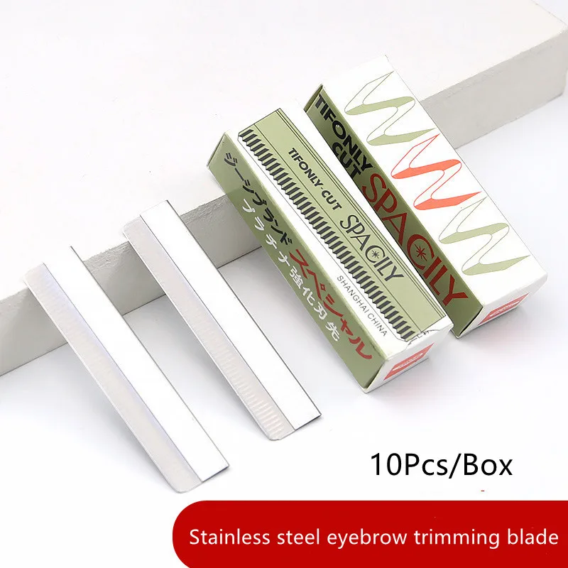 10 Pcs of Decoration Eyebrow Blade Stainless Steel Eyebrow Razor ...