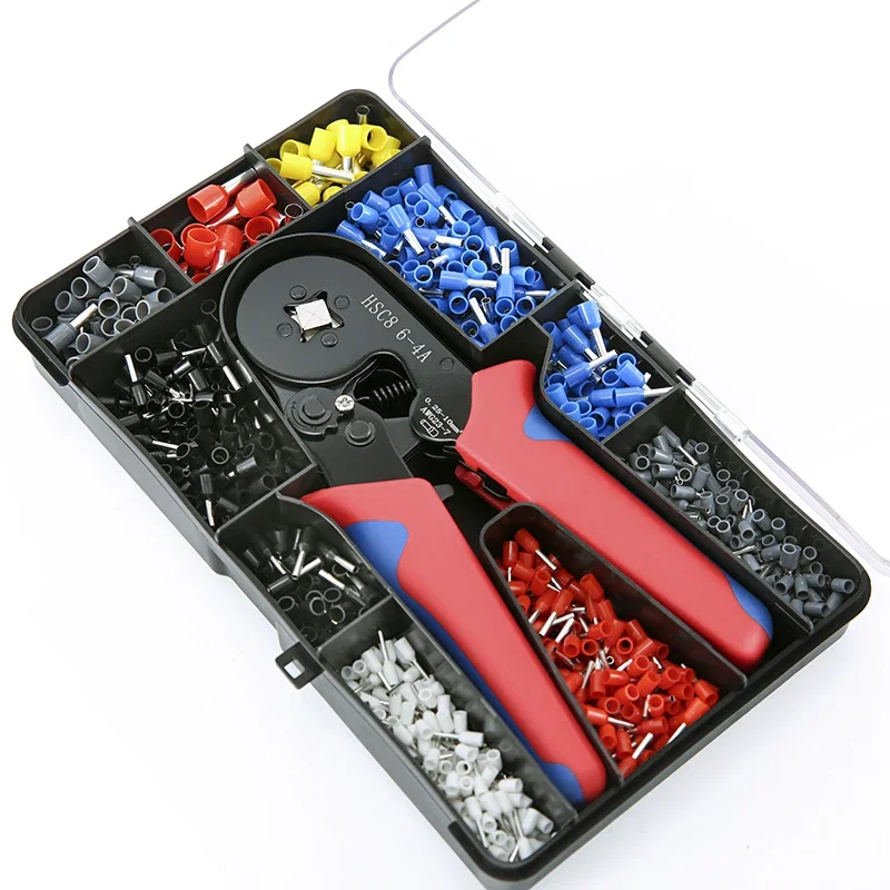 Alicer-a-de-crimpagem-com-caixa-HSC8-6-4A-Fio-tubular-terminal-crimper ...