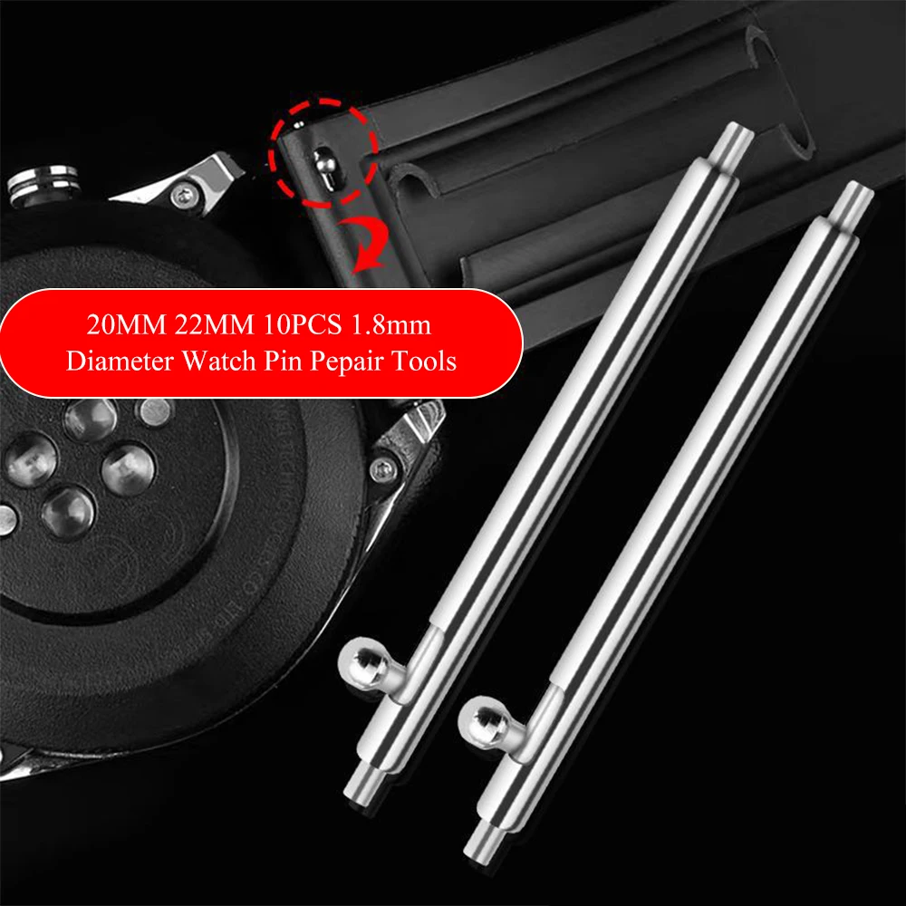 10PCS-20MM-22MM-1-8mm-Diameter-Watch-Pin-Pepair-Tools-Kits-Quick ...