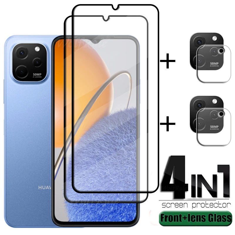 6-in-1 For Huawei Nova Y61 Glass For Huawei Nova Y61 Full Cover Glue 9H ...