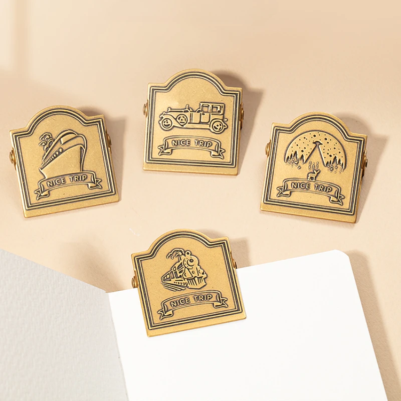 Brass-Gold-Binder-Metal-Paper-Heavy-Duty-Drawing-Clips-Tools-for-Art ...