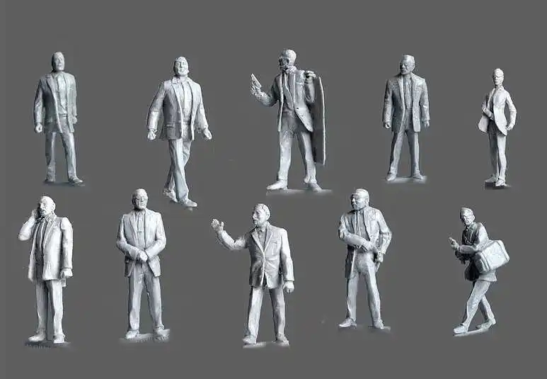 1:72 Die-casting Resin Figure Model Assembly Kit Bodyguard 10-person ...