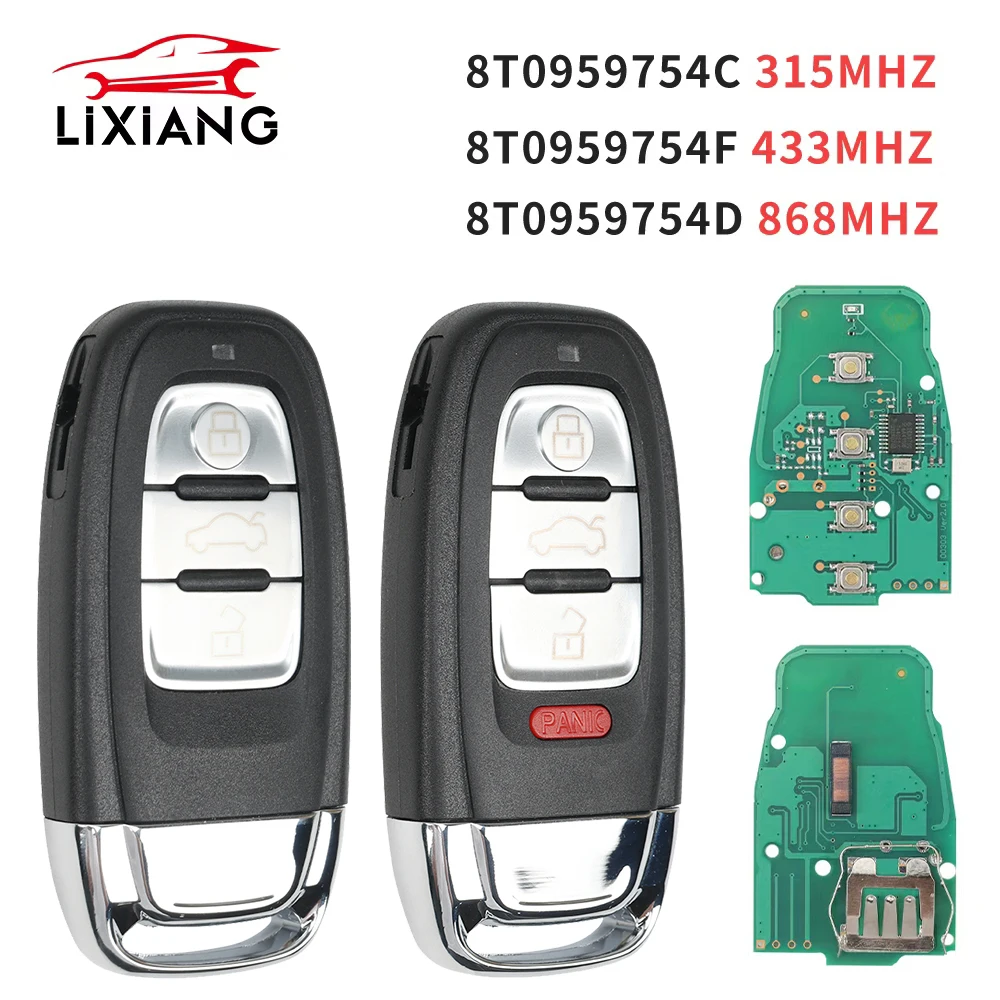 LIXIANG Smart Remote Key Semi Keyless 3/4BTN 315MHz/433MHZ/868MHZ 8T0 ...