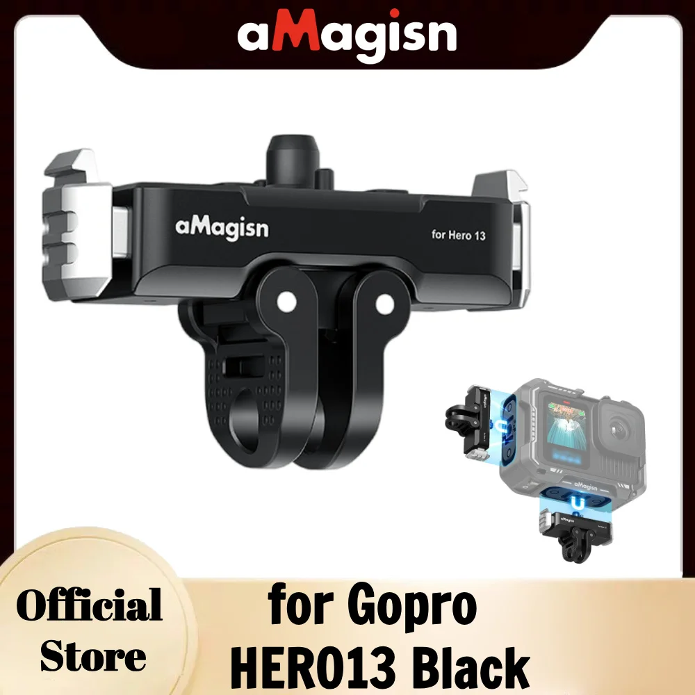 aMagisn HERO13 Quick Release Mount for GoPro Hero 13 Black , Metal ...