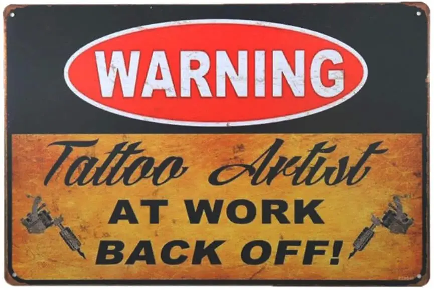 Artist At Work Sign