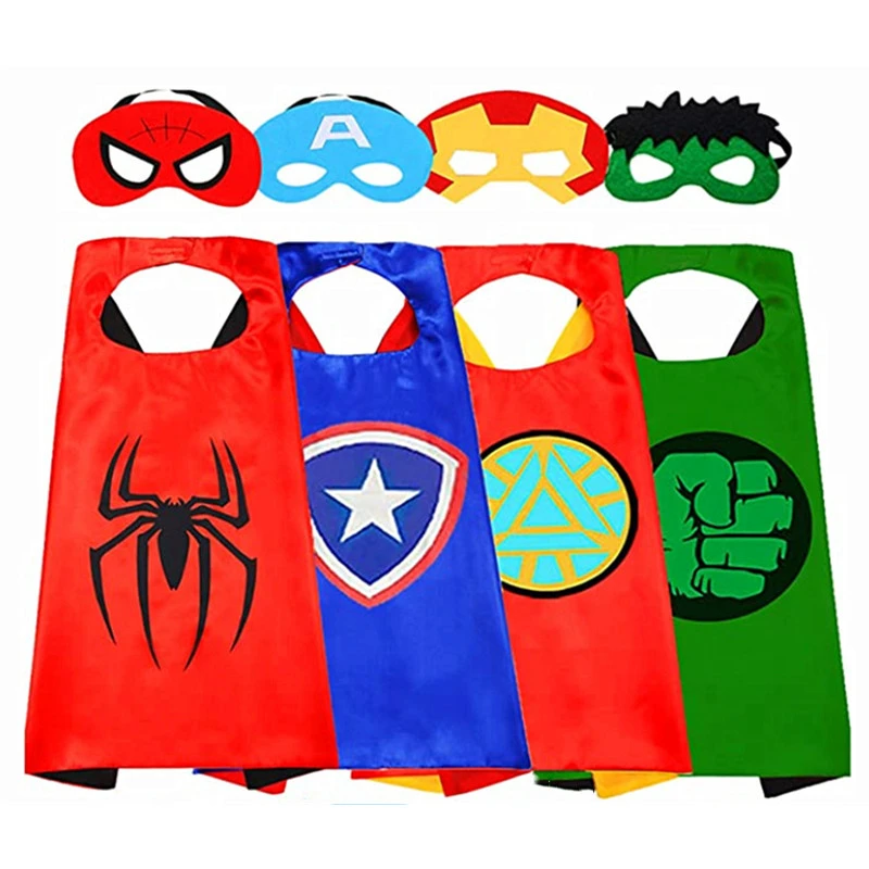 Superhero Capes Set Kids Costumes Halloween Christmas Cosplay Dress Up ...