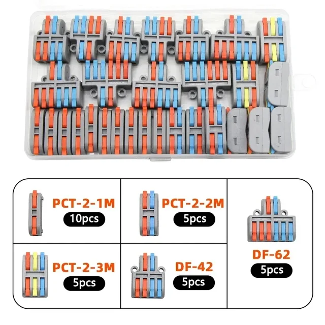 Boxed Push-in Electrical Wire Connector Terminal For Cable Connection ...