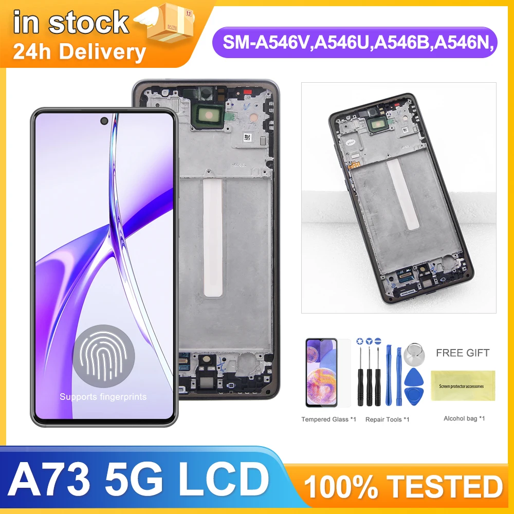 Super-AMOLED-Screen-for-Samsung-Galaxy-A73-5G-A736-A736B-A736B-DS-Lcd ...