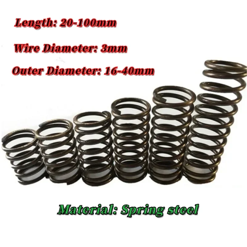 Black-Spring-Steel-Compressed-Pressure-Spring-Compression-Springs ...