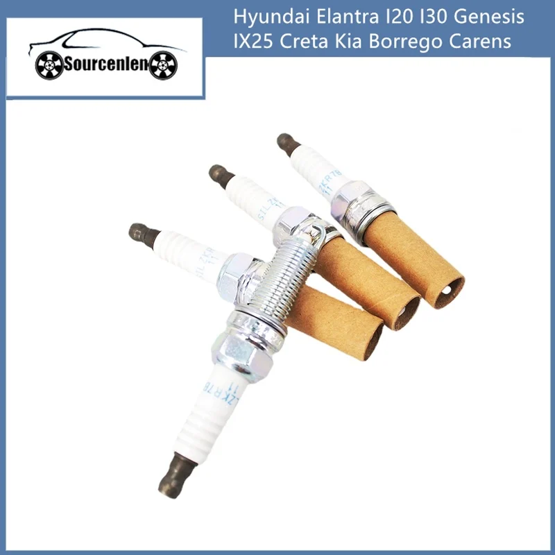 New Genuine 4PCS Iridium Spark Plug 18855-10080 For Hyundai Elantra I20 ...