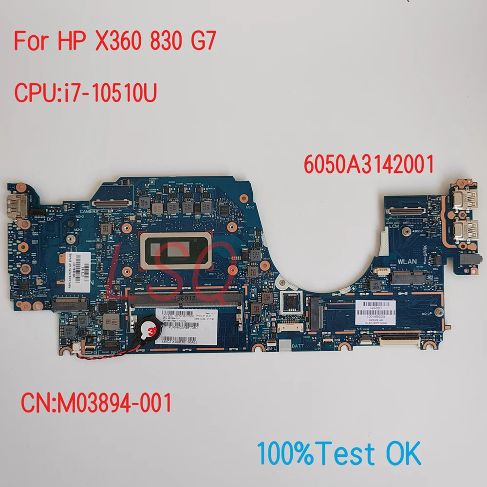 6050A3142001-For-HP-ProBook-X360-830-G7-Laptop-Motherboard-With-CPU-i7 ...