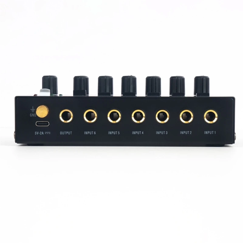 Mini-Sound-Mixer-Line-Mixer-Low-Noise-6-Channel-DC5V-Power-Supply ...