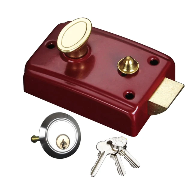 Exterior Iron Door Locks Security Anti-Theft Lock Multiple Insurance ...