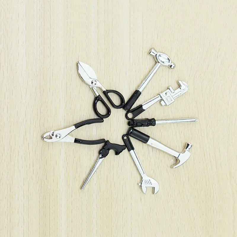 6Pcs-Mini-Repair-Kits-Dollhouse-Screwdriver-Hammer-Wrench-Scissor-Tool ...