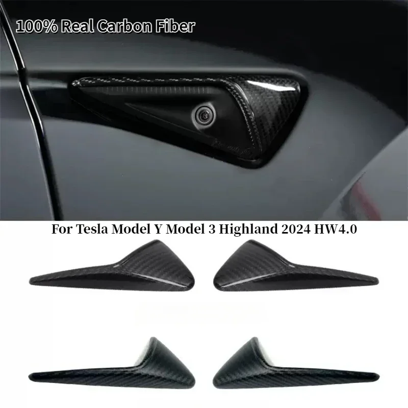 Side Camera Cover for Tesla Model Y Model 3 Highland 2024 HW4.0 100% ...