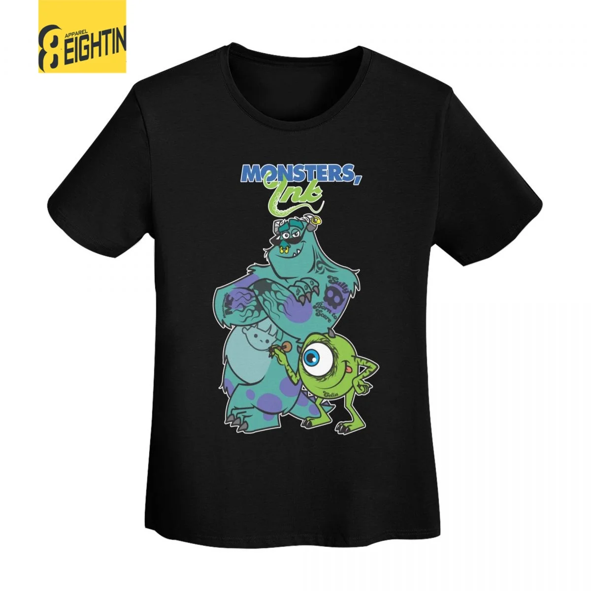 Disney Monsters Ink Mike Wazowski Women's T shirts T Shirts Short ...