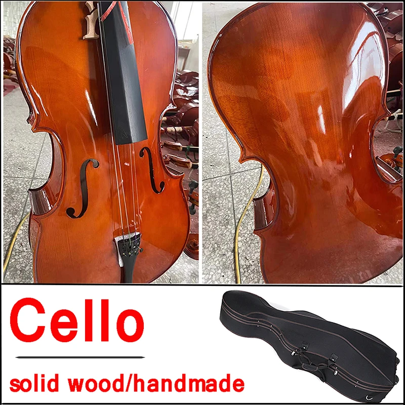 Fastshipping4-4-handmade-solid-wood-cello-exam-playing-grade-adult ...