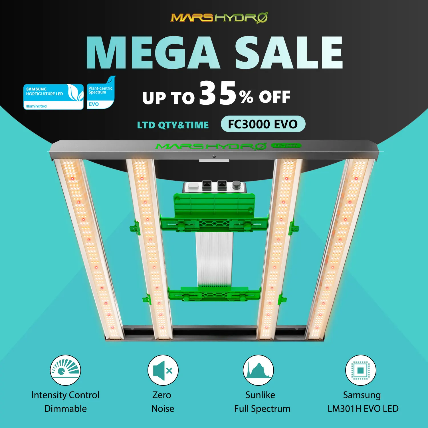 Mars-Hydro-Smart-FC-3000-Samsung-LM301H-EVO-Full-Spectrum-LED-Grow ...