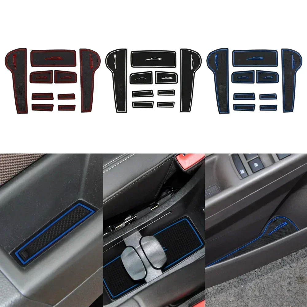 9Pcs-Silicone-Car-Anti-Slip-Door-Groove-Mat-Gate-Slot-Pad-Mats-for ...