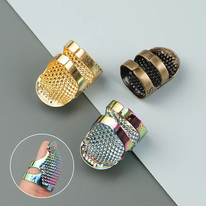 1pcs-Copper-Thimble-Finger-Protector-Anti-Slip-Ring-Handworking-Needle ...
