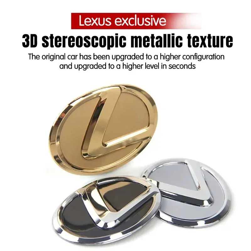 64/77mm Steering Wheel Emblem Cover Sticker Car Badge For Lexus ES240 ...