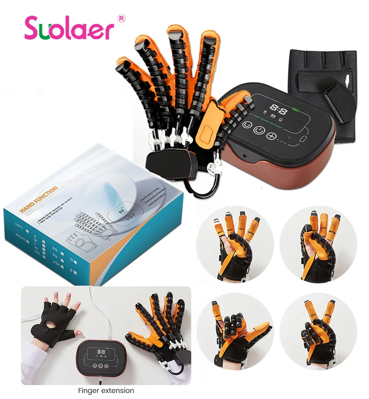 Hand-Training-Robot-Gloves-Stroke-Hemiplegia-Finger-Rehabilitation ...