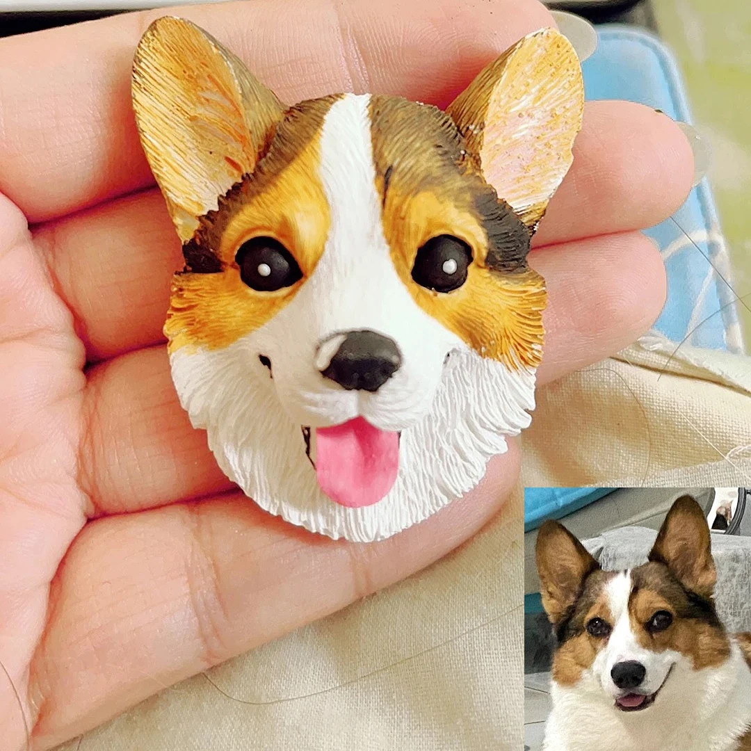 Custom 3D Pet Portrait Stereo Avatar Personalized 3D Kitten Head Photo ...