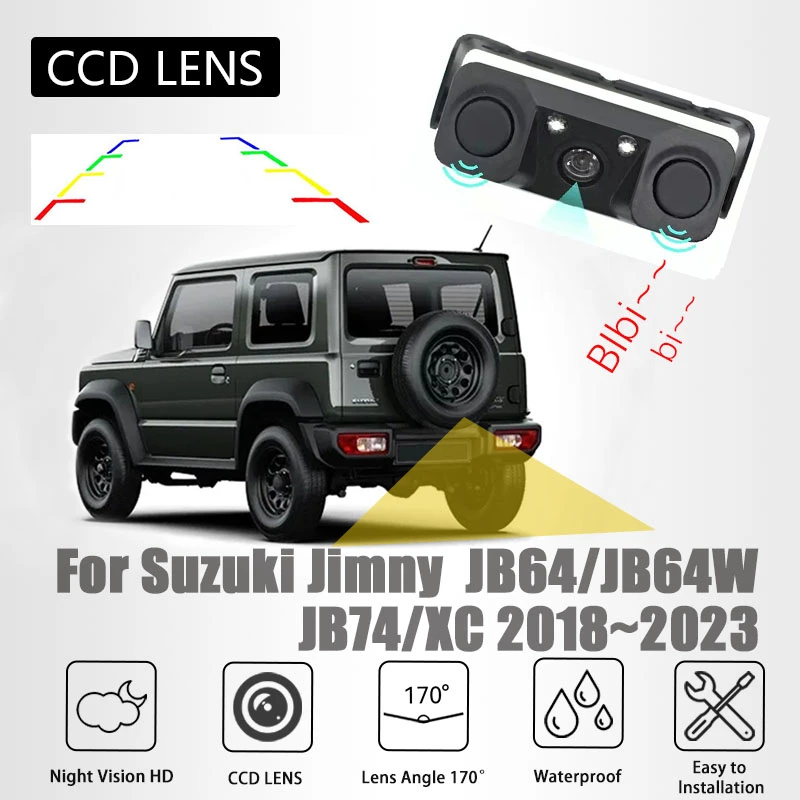 Rear View Camera For Suzuki Jimny accessories JB64/JB64W/JB74/XC 2018~2022 HD CCD Night Vision ...