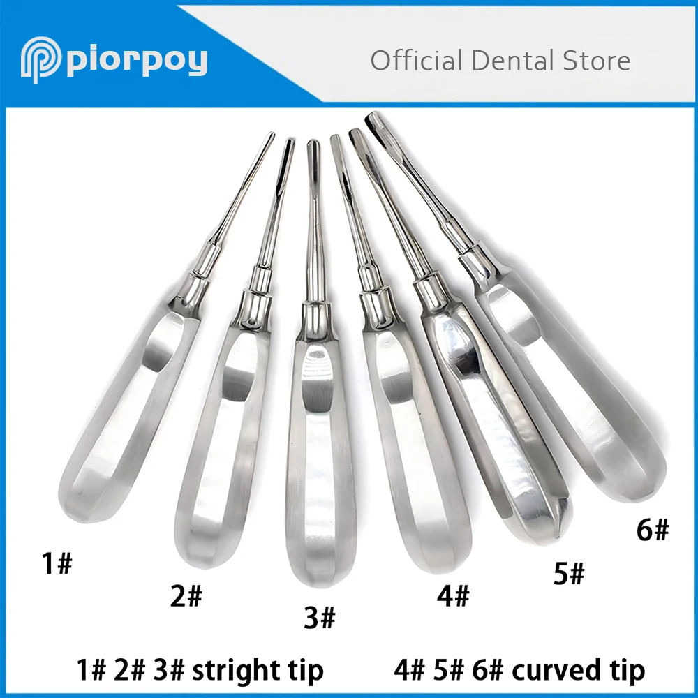PIORPOY-Dental-Elevator-Stainless-Steel-Tooth-Kit-Curved-Root-Stright ...