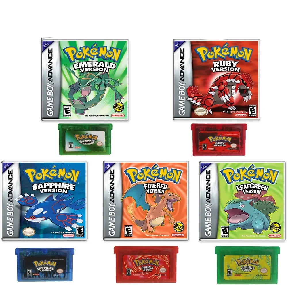 Pokemon-Spielkarte-englische-Sprache-Smaragd-Saphir-Serie-GB-NDSL-GBC ...