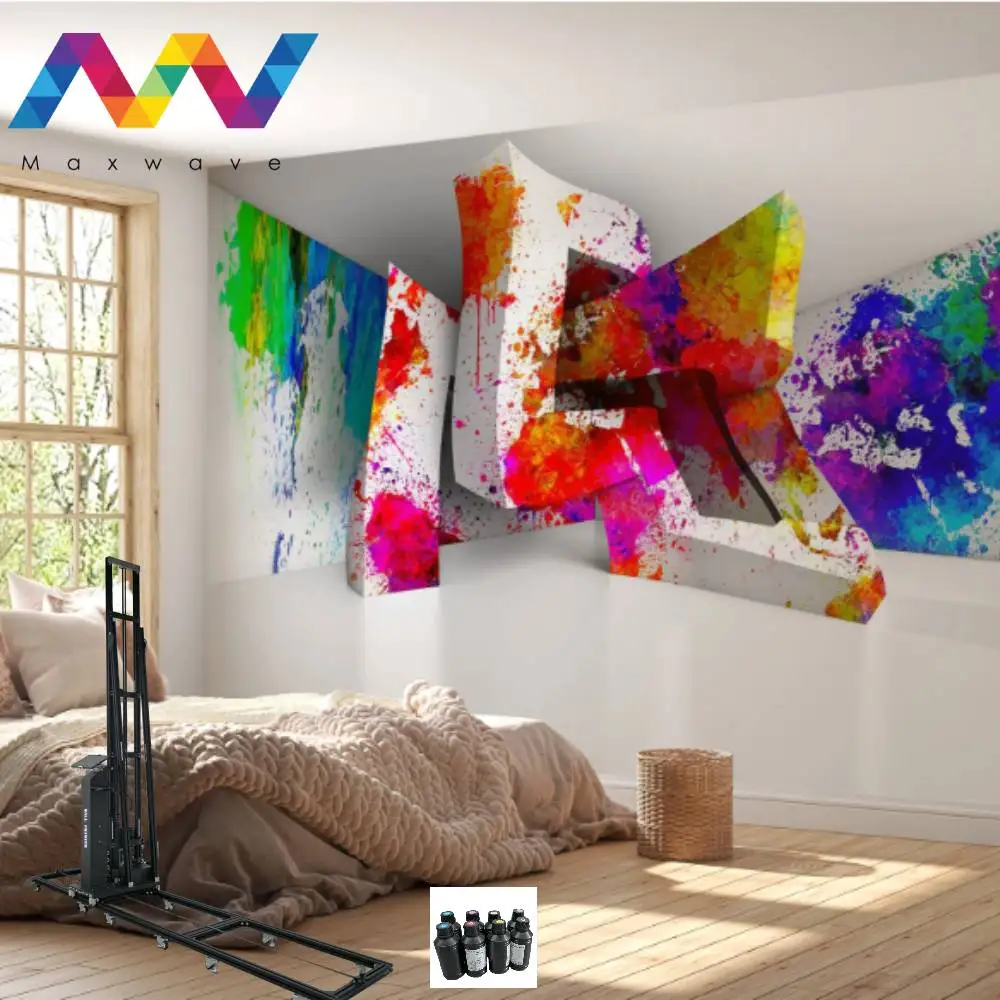 4meter Portable Wall Printers Automatic Zeescape Wall Pen Mural Inkjet ...