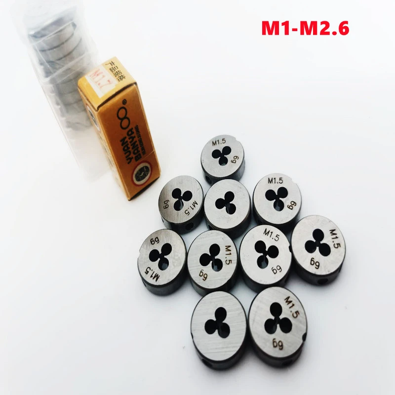 Mini molde de rosca lateral derecha M1 M1.2 M1.4 M1.5 M1.6 M1.7 M1.8 M2 M2.2 M2.3 M2.5 M2.6 ...