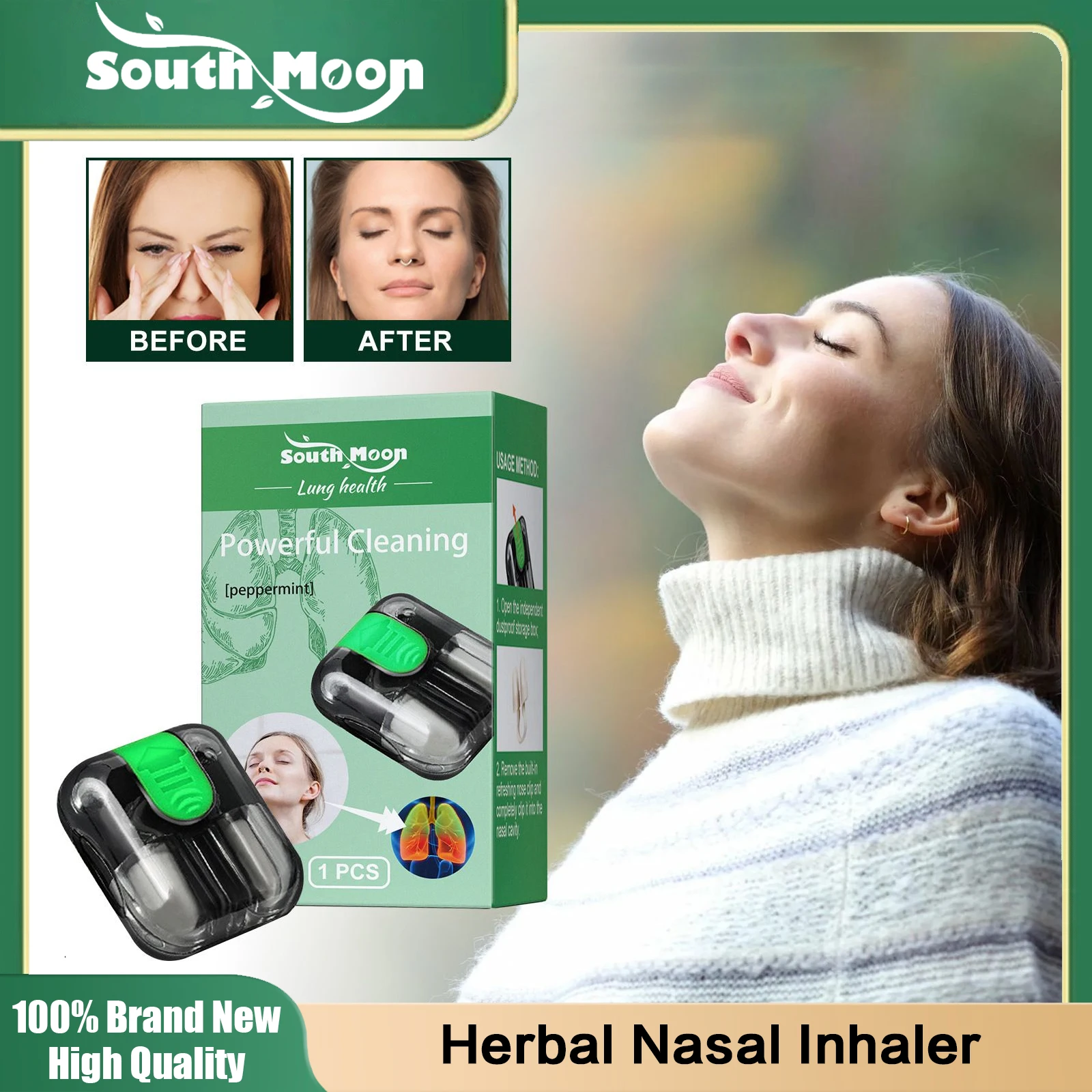 Herbal-Nasal-Inhaler-Rhinitis-Sinusitis-Treatment-Runny-Nose-Sneeze-Relief-Clear-Nasal ...