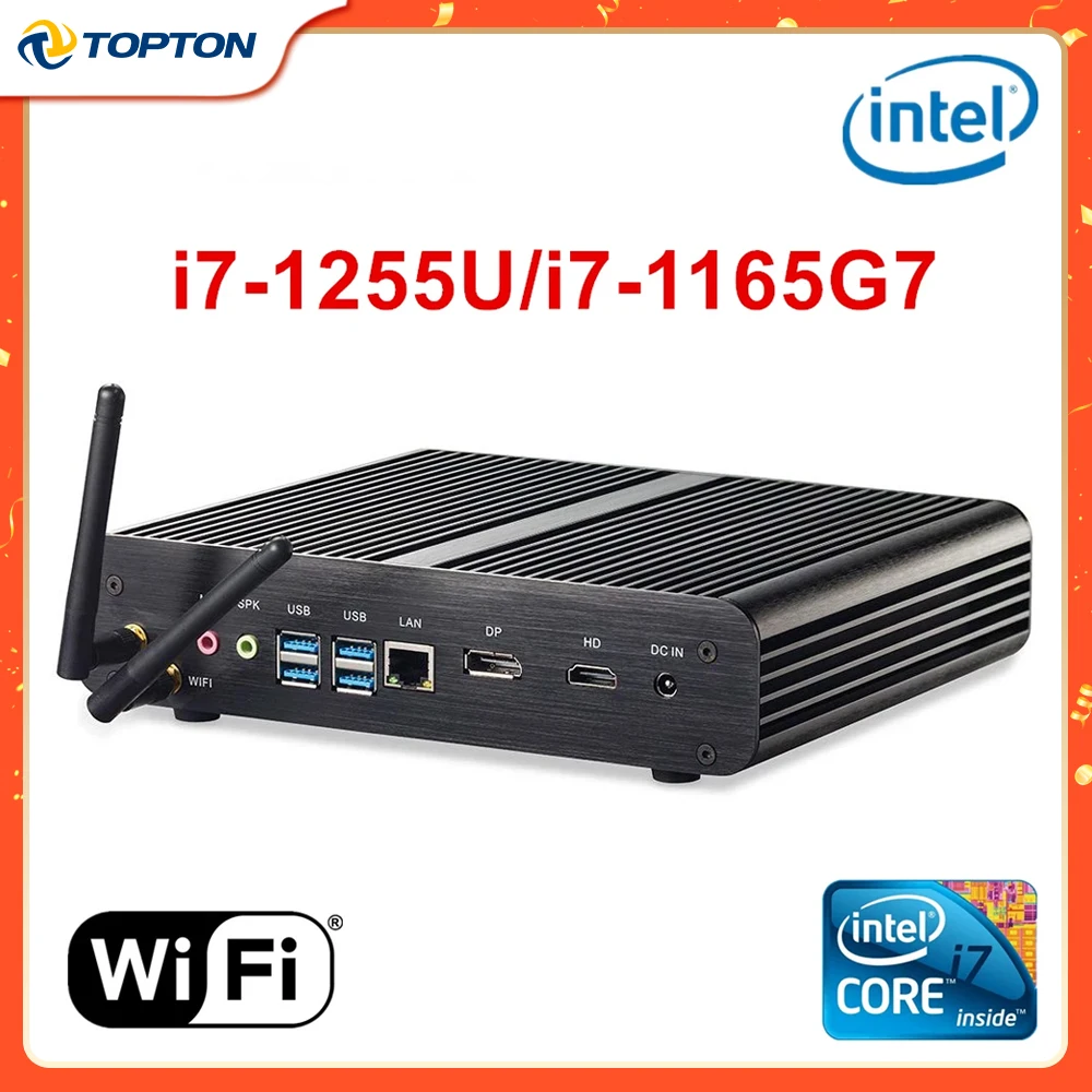 Fanless-Mini-PC-12th-Gen-Intel-Core-i7-1255U-1165G7-10710U-Desktop ...