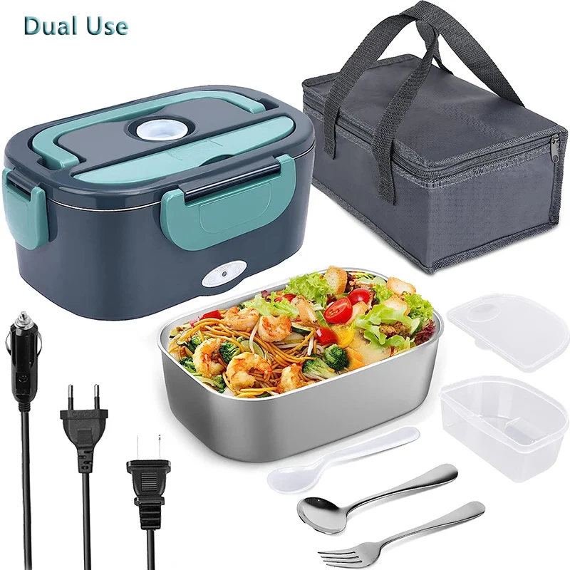 220V 110V 12V 24V Dual Use Home Car Electric Heating Lunch Box ...