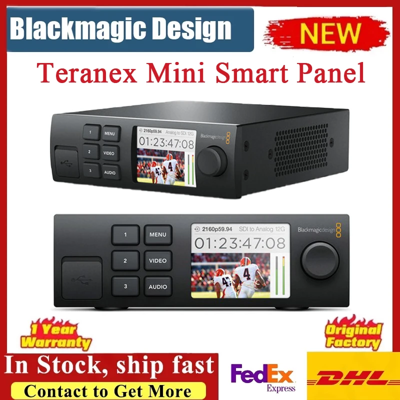 Blackmagic Design Teranex Mini Smart Panel Attaches to Teranex Mini & Web Presenter 2.2" Color ...
