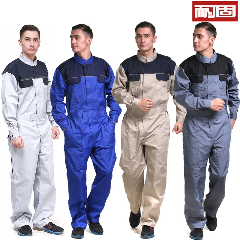 Durable Spring and Summer Workwear Suit for Men, Workshop Coveralls ...